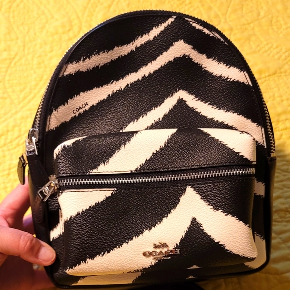 Coach | Bags | Authentic Coach Zebra Backpack Purse | Poshmark